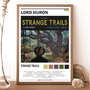 Lord Huron Poster | Lord Huron Album Cover | Strange Trails Album Wall ...