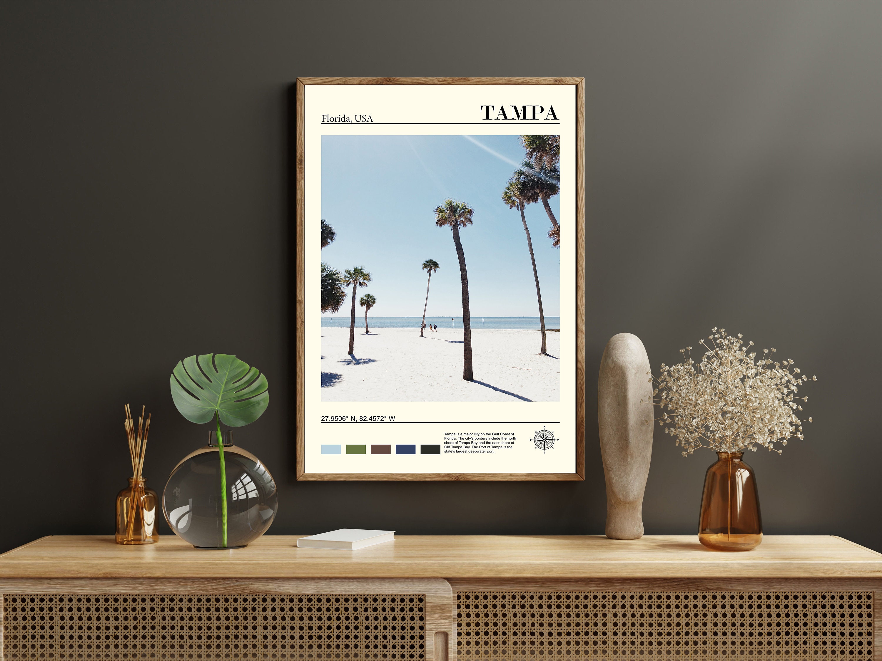 Tampa Print, Florida Wall Art, Tampa Poster, Tampa Photo, Tampa Poster ...