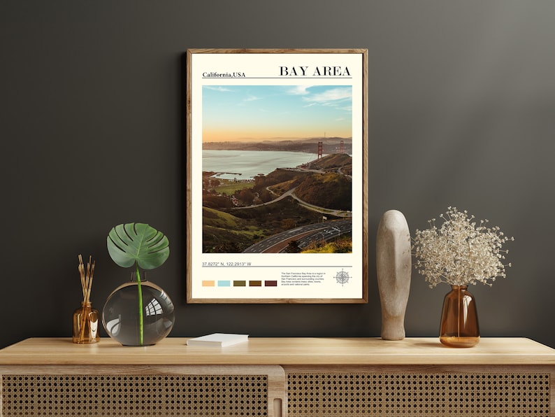 Bay Area Print, Bay Area Wall Art, Bay Area Poster, Bay Area Photo, Bay ...