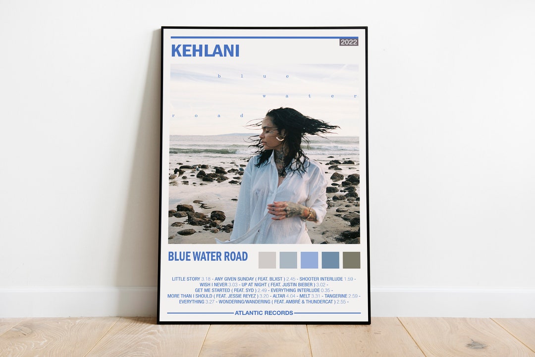 Kehlani Poster | Kehlani Album Cover | Blue Water Road Album Wall Art ...