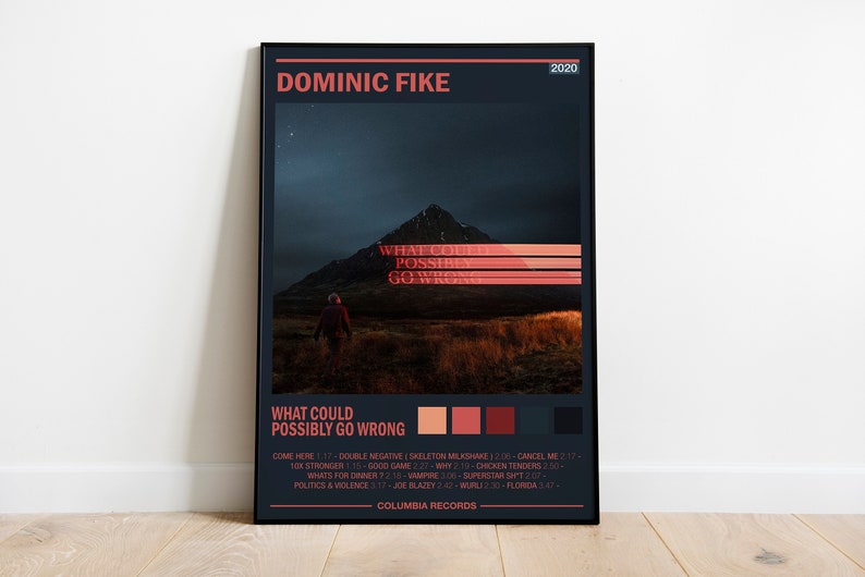 Dominic Fike Poster | What Could Possibly Go Wrong Album Cover | Album ...