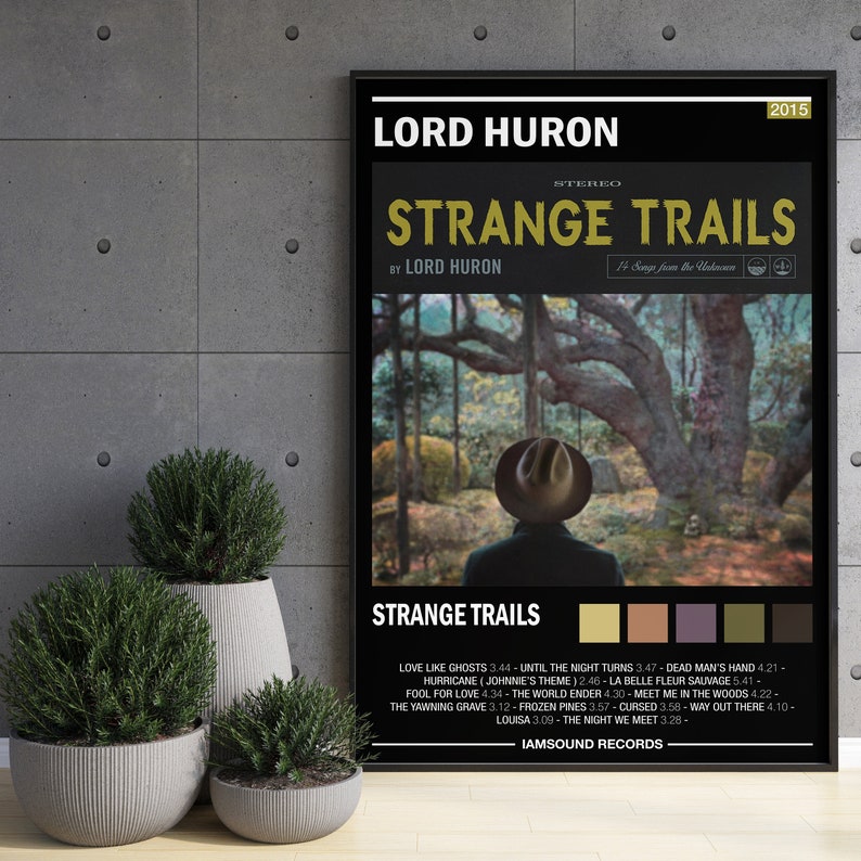 Lord Huron Poster | Lord Huron Album Cover | Strange Trails Album Wall ...