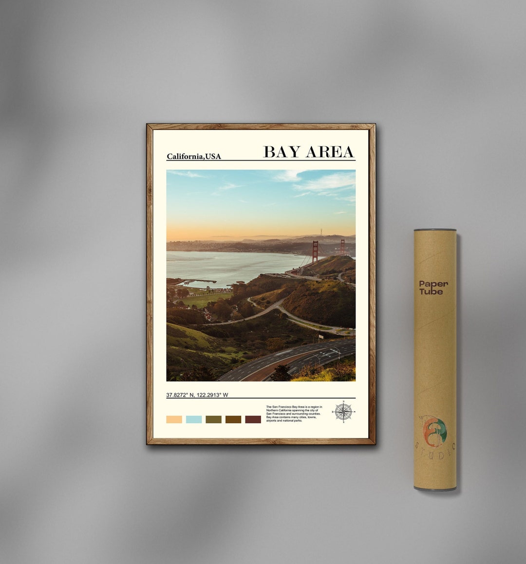 Bay Area Print, Bay Area Wall Art, Bay Area Poster, Bay Area Photo, Bay ...