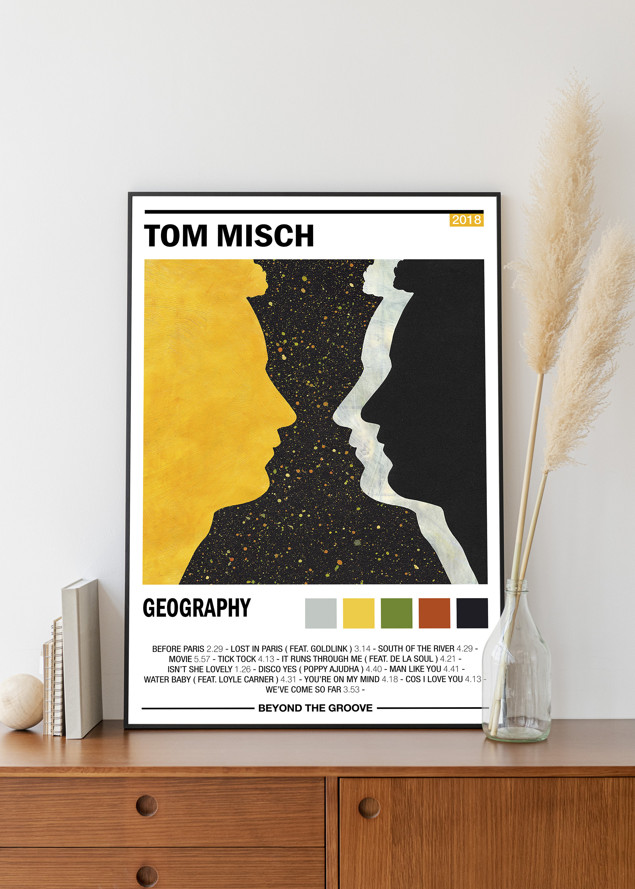 Tom Misch Poster | Geography Album Cover | Print Album Wall Art | Home ...