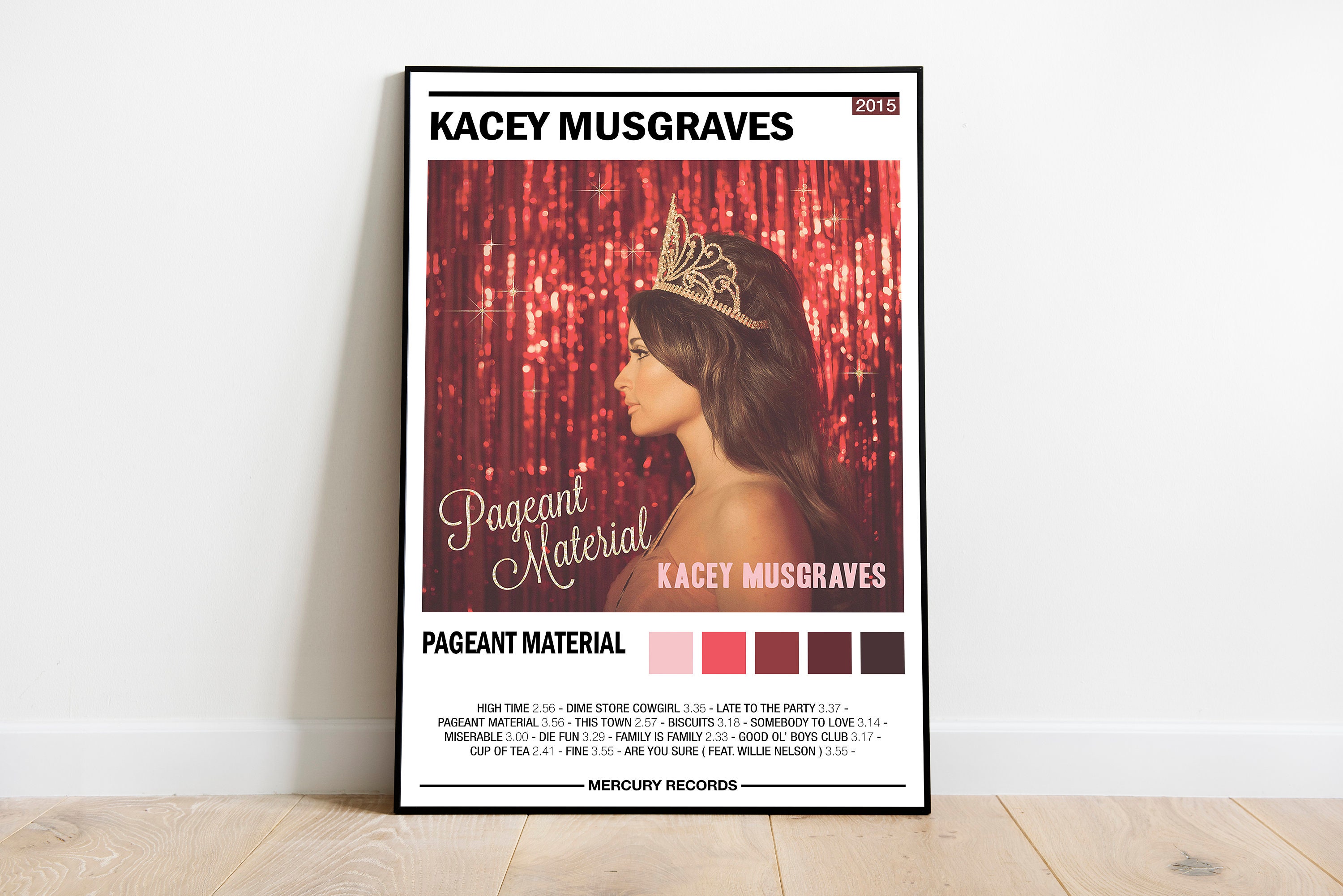 Kacey Musgrave Poster | Kacey Musgrave Album Cover | Pageant Material ...