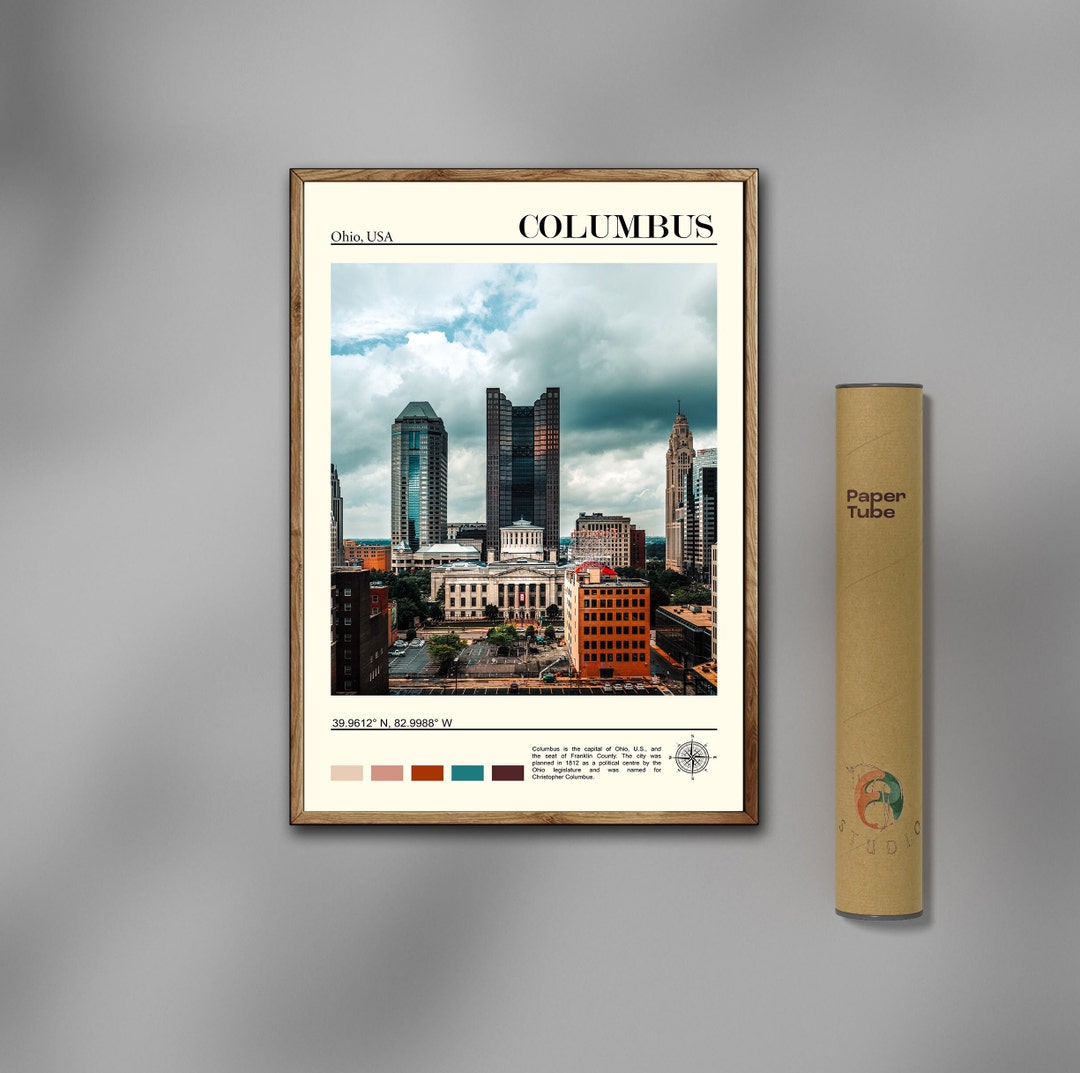 Columbus Print, Ohio Wall Art, Columbus Poster, Columbus Photo ...