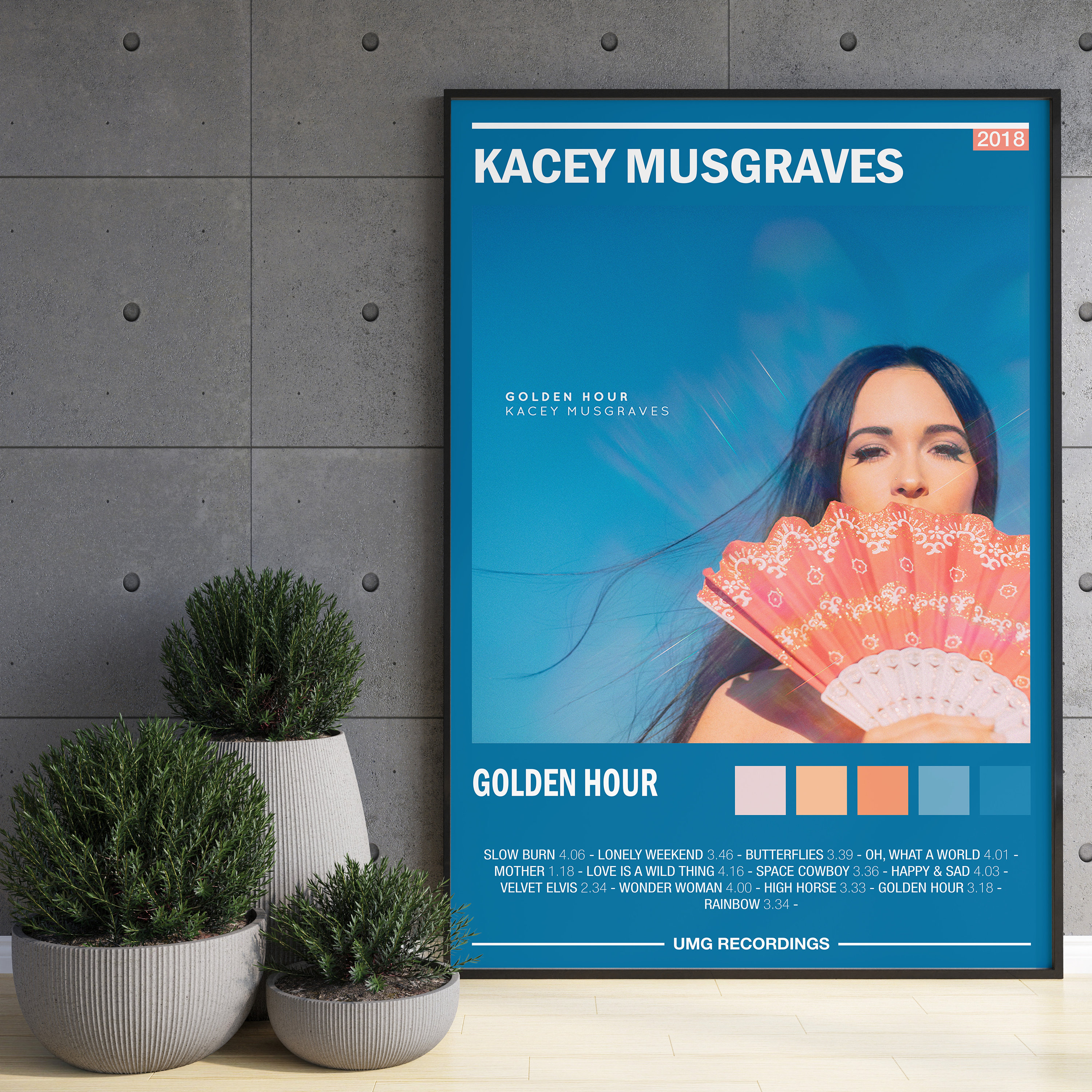 Kacey Musgrave Poster Kacey Musgrave Album Cover Golden Hour Album Wall ...