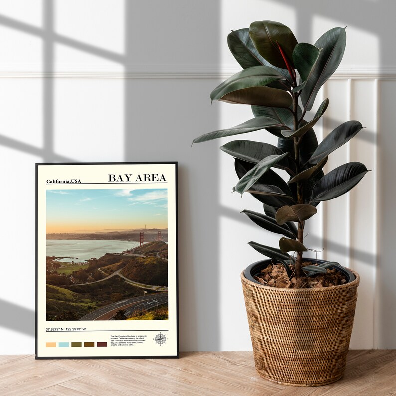 Bay Area Print, Bay Area Wall Art, Bay Area Poster, Bay Area Photo, Bay ...