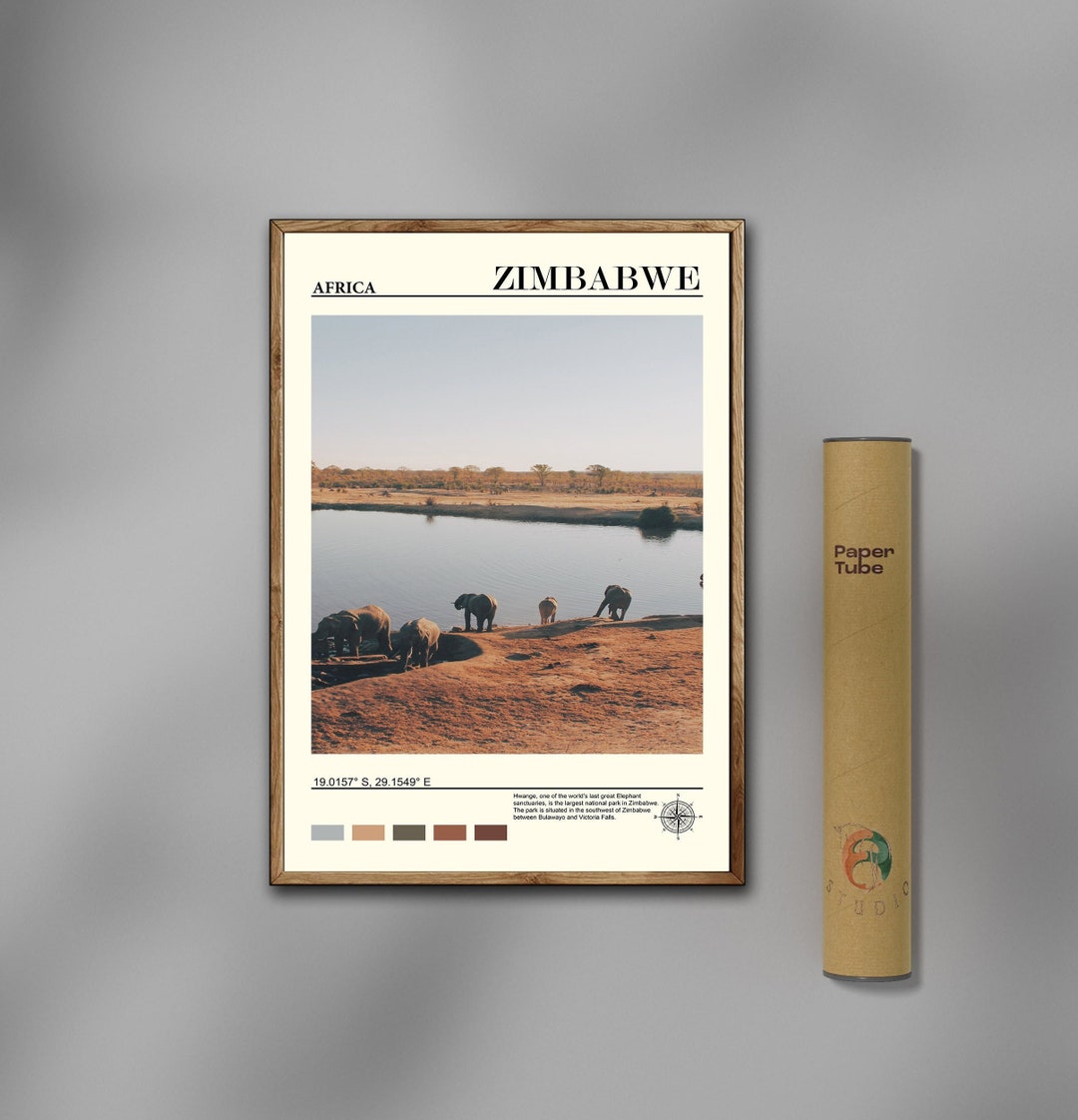 Zimbabwe Print, Zimbabwe Wall Art, Zimbabwe Poster, Zimbabwe Photo ...