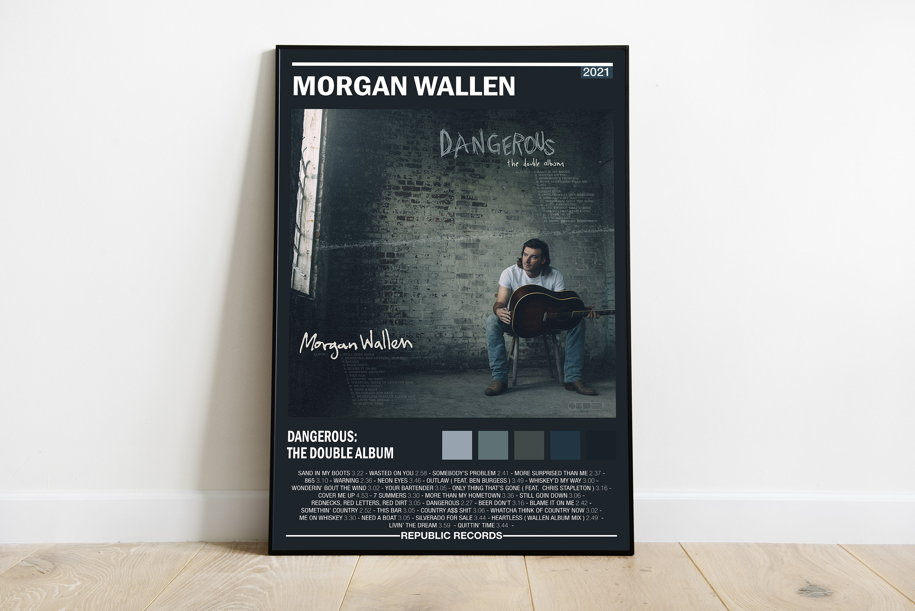 Morgan Wallen Poster | Morgan Wallen Album Cover | Morgan Wallen Album ...