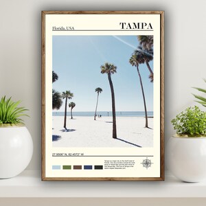 Tampa Print, Florida Wall Art, Tampa Poster, Tampa Photo, Tampa Poster ...