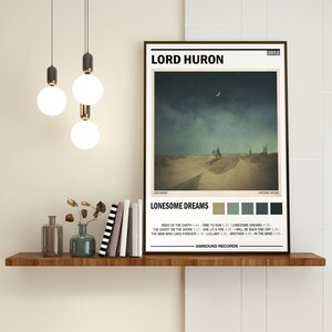 Lord Huron Poster | Lord Huron Album Cover | Lonesome Dreams Album Wall ...