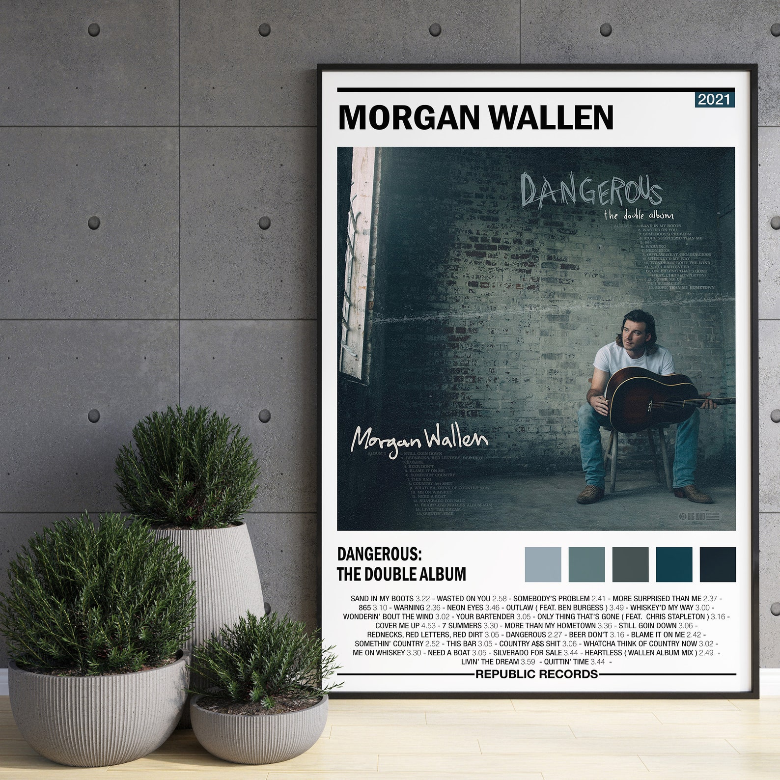 Morgan Wallen Poster | Morgan Wallen Album Cover | Morgan Wallen Album ...
