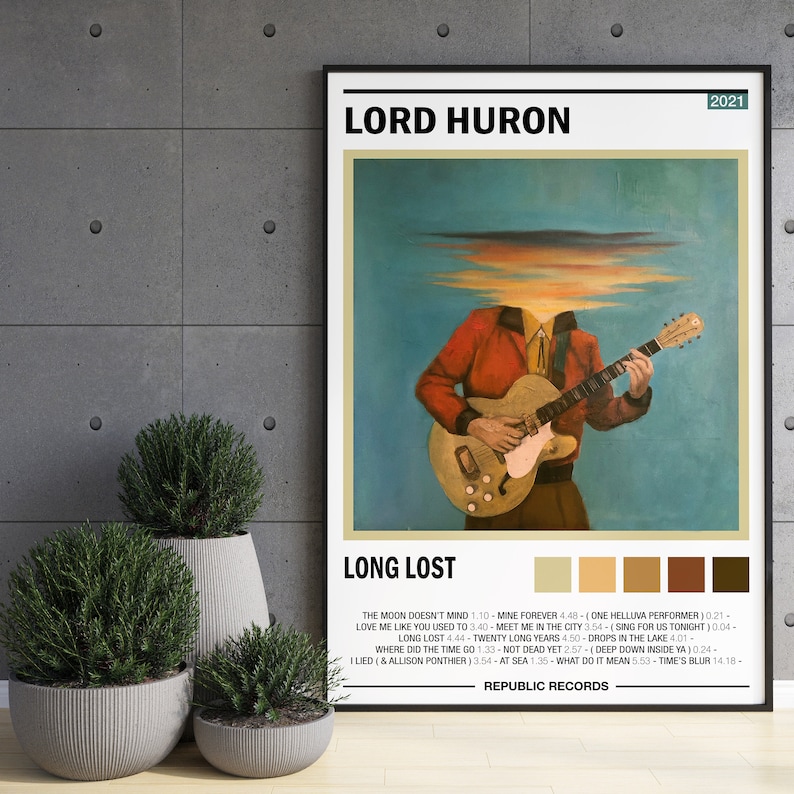 Lord Huron Poster Lord Huron Album Cover Long Lost Album Wall Art Home ...