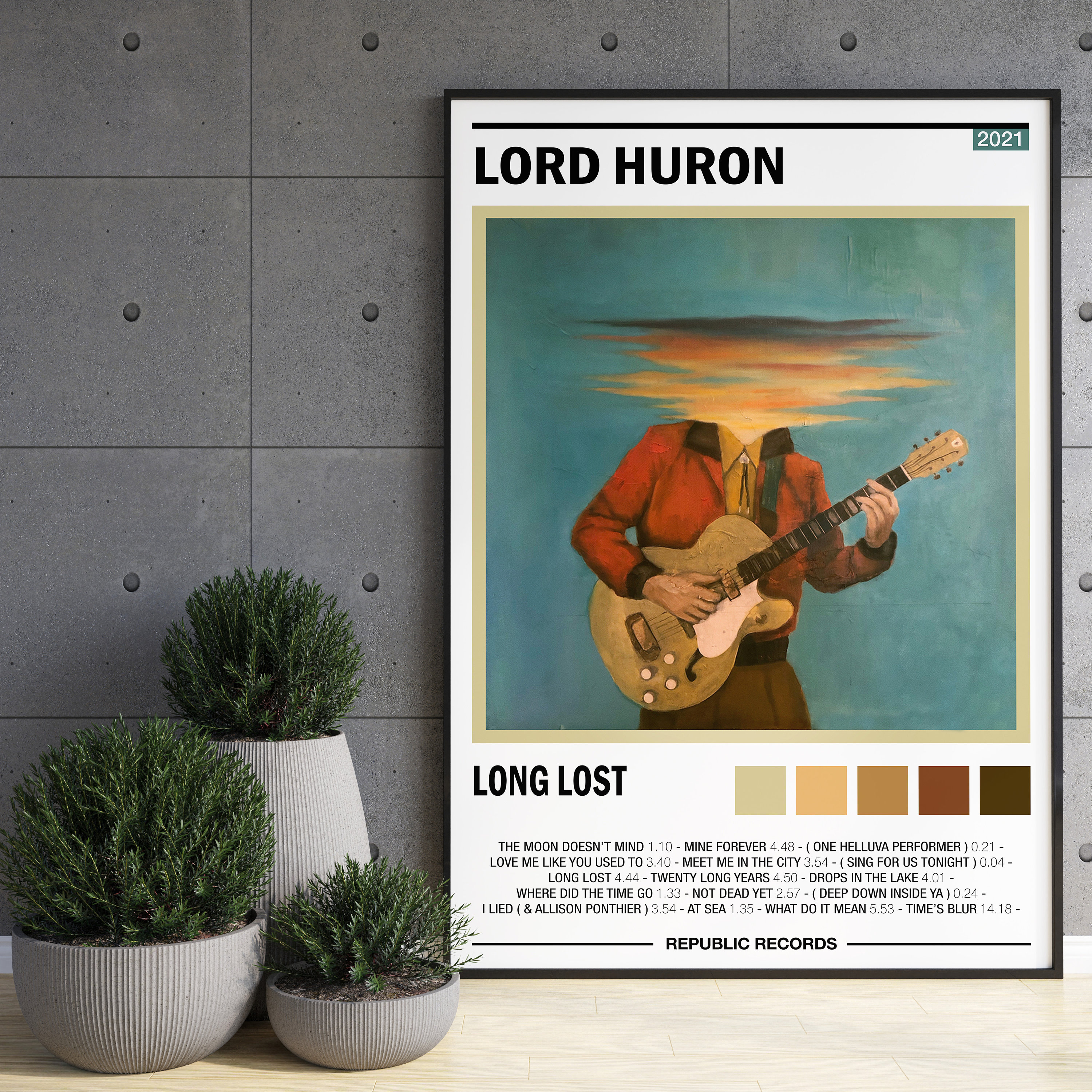 Lord Huron Poster Lord Huron Album Cover Long Lost Album Wall Art Home ...