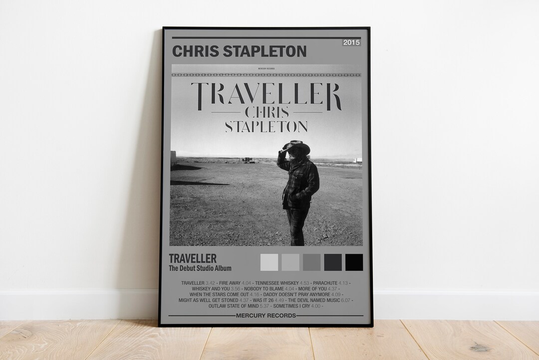 Chris Stapleton Poster | Chris Stapleton Album Cover | Traveller Album ...