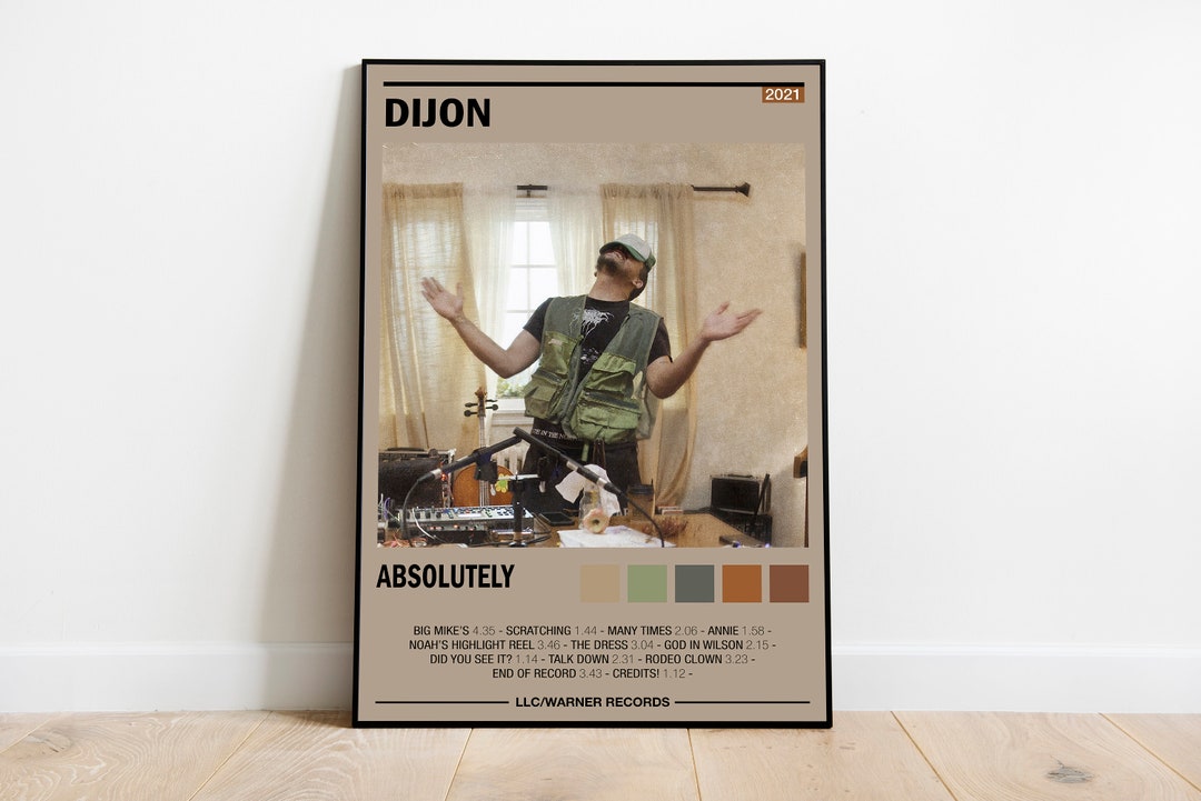 Dijon Poster Absolutely Album Cover Dijon Album Wall Art Home Decor ...