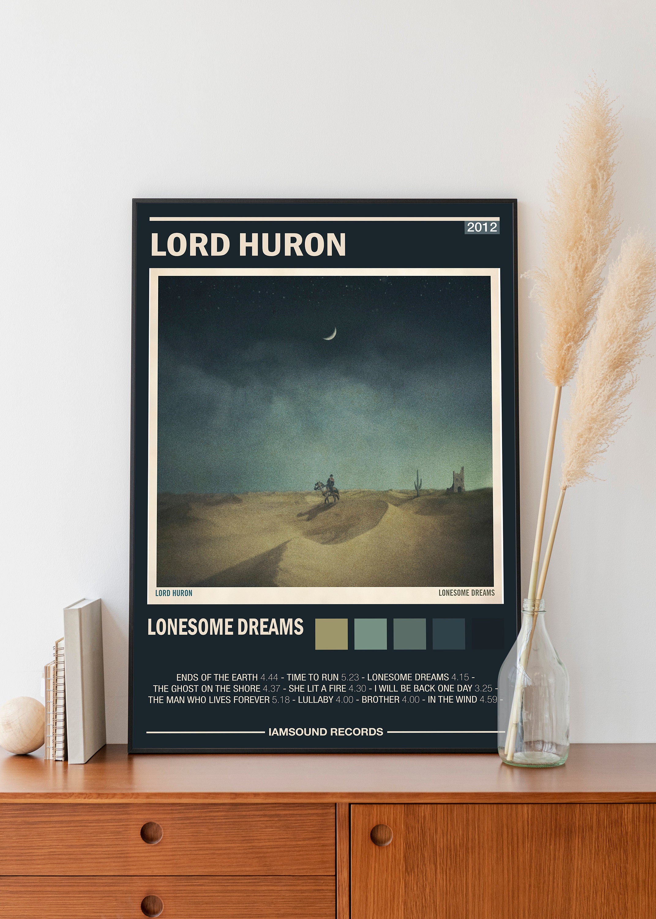 Lord Huron Poster | Lord Huron Album Cover | Lonesome Dreams Album Wall ...
