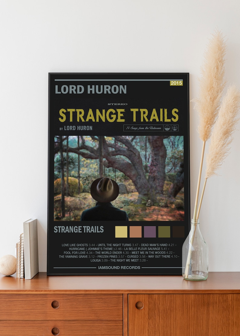 Lord Huron Poster | Lord Huron Album Cover | Strange Trails Album Wall ...