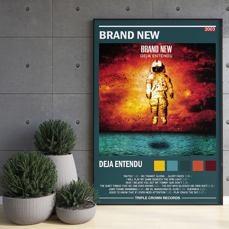 Brand New Poster | Deja Entendu Album Cover | Album Wall Art | Home ...
