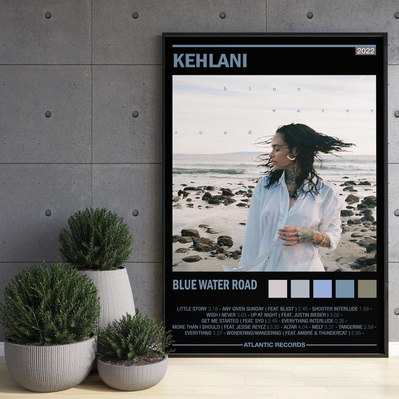 Kehlani Poster | Kehlani Album Cover | Blue Water Road Album Wall Art ...