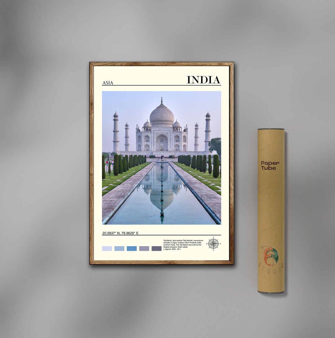 Taj Mahal Print, India Wall Art, Taj Mahal India Poster, India Photo ...