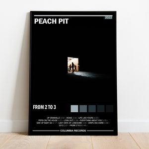 Peach Pit Poster Peach Pit Album Cover From 2 to 3 Album Wall Art Home ...