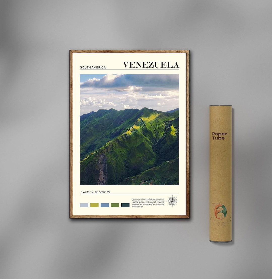Venezuela Print, Venezuela Wall Art, Venezuela Poster, Venezuela Photo ...