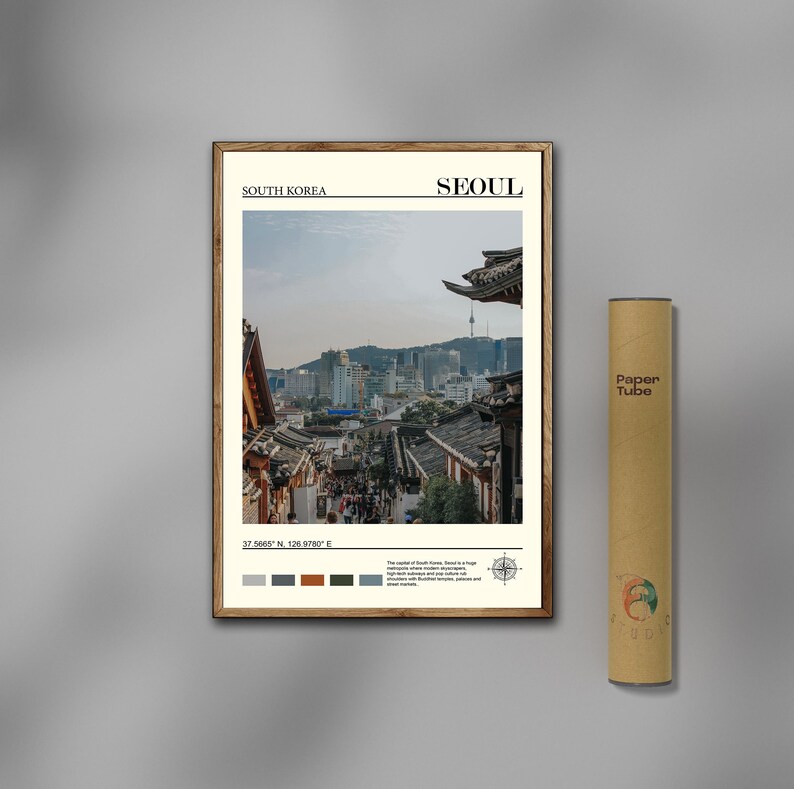 Seoul Print, South Korea Wall Art, Seoul Poster, Seoul Photo, South ...