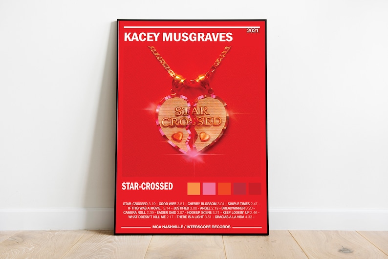 Kacey Musgrave Poster | Kacey Musgrave Album Cover | Star Crossed Album ...