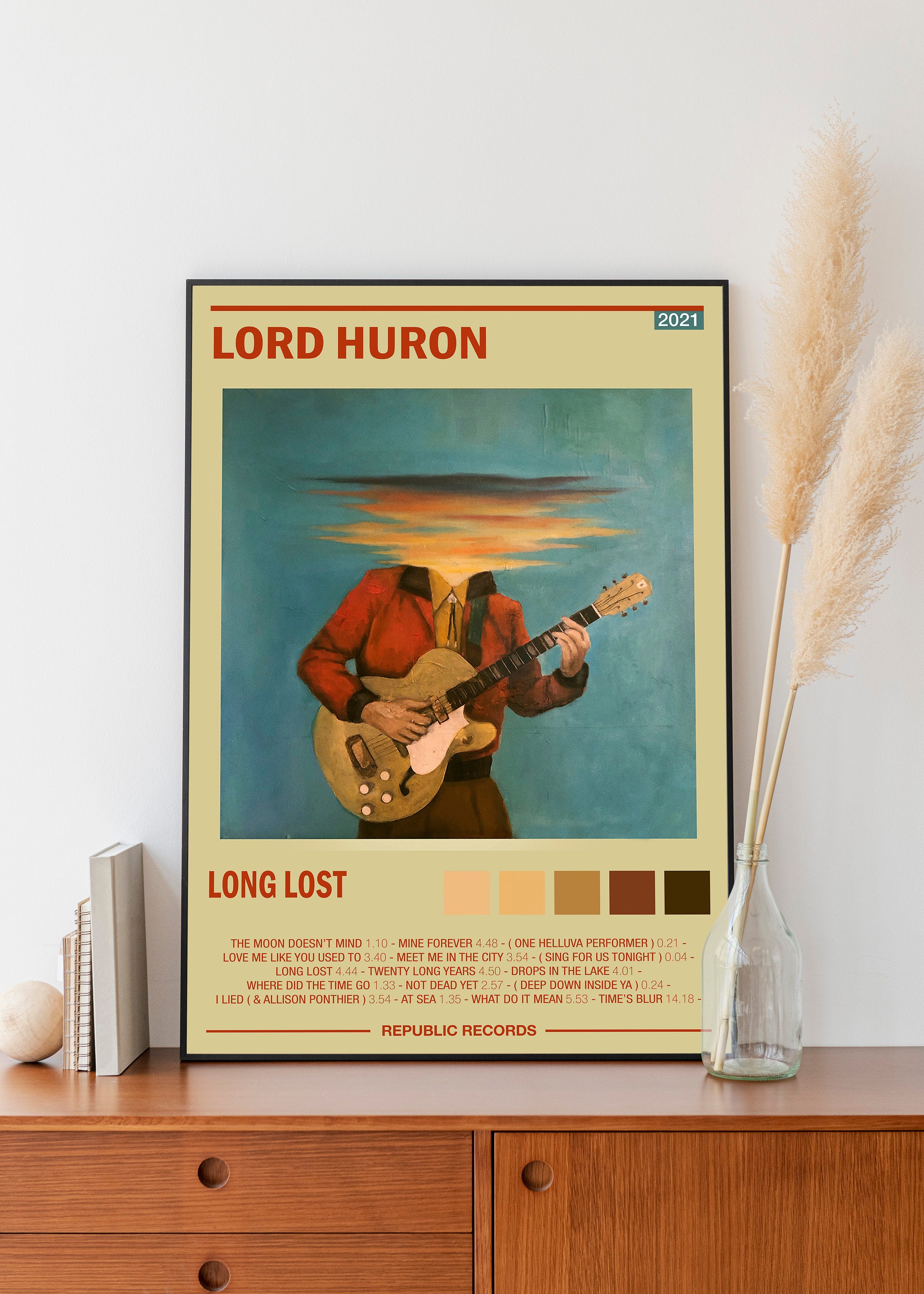 Lord Huron Poster Lord Huron Album Cover Long Lost Album Wall Art Home ...