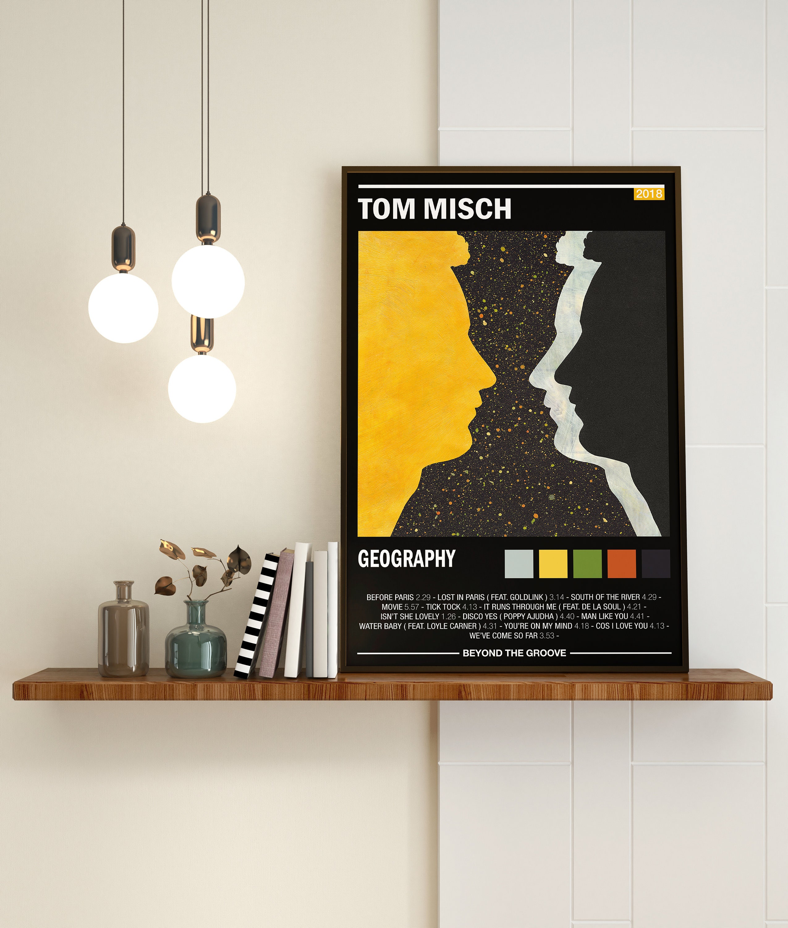 Tom Misch Poster | Geography Album Cover | Print Album Wall Art | Home ...