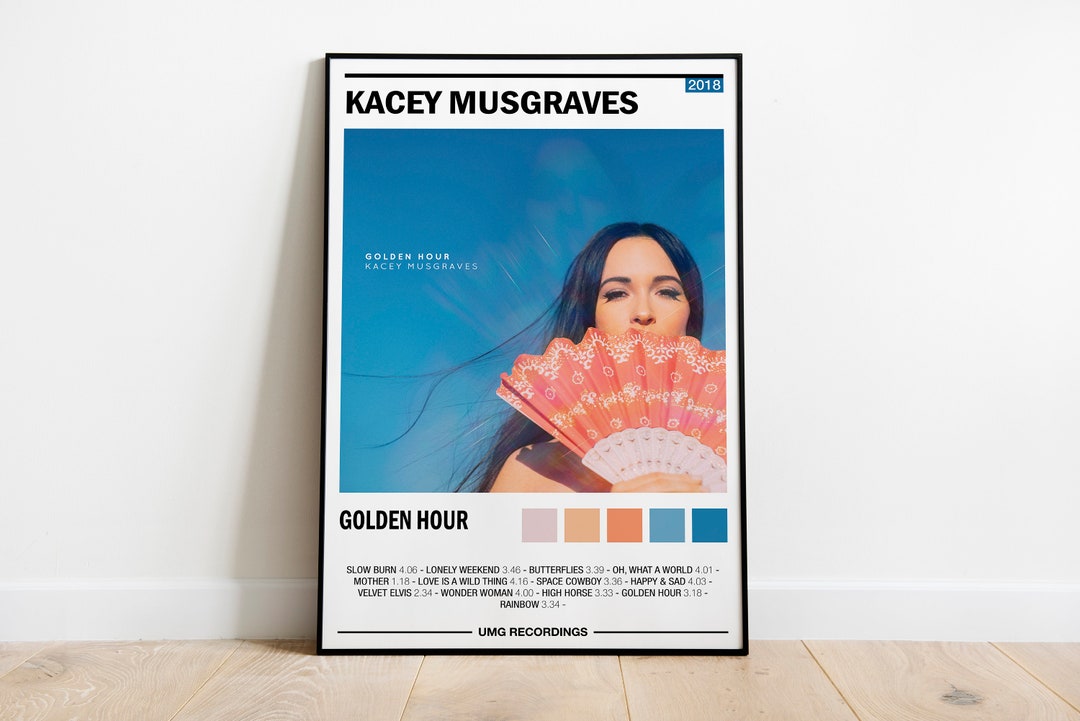 Kacey Musgrave Poster | Kacey Musgrave Album Cover | Golden Hour Album ...