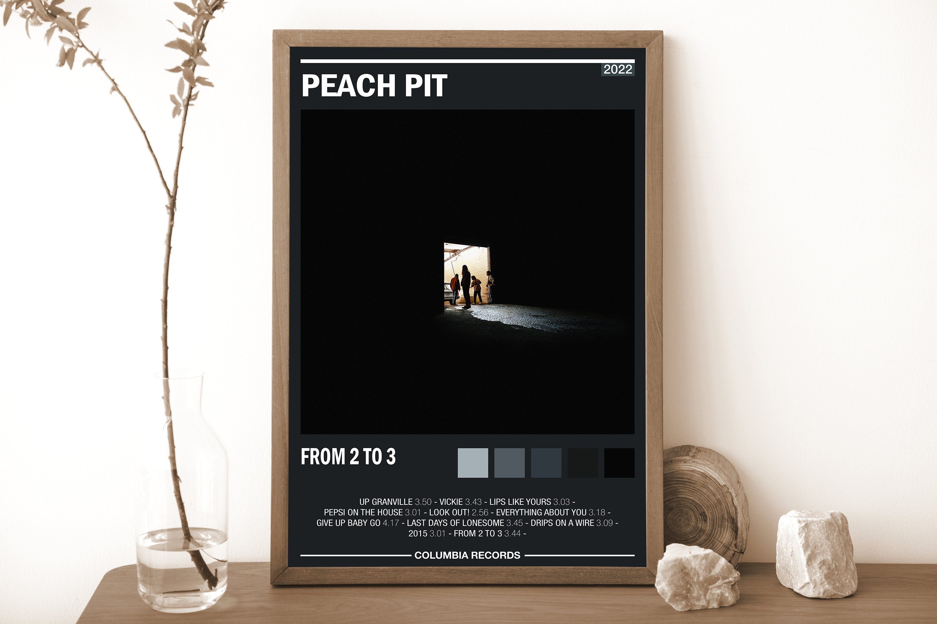 Peach Pit Poster Peach Pit Album Cover From 2 to 3 Album Wall Art Home Decor Music Gifts Digital ...