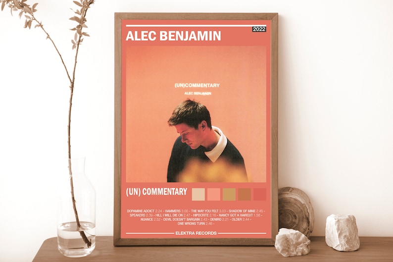 Alec Benjamin Poster | Alec Benjamin Album Cover | Un Commentary Album Wall Art | Home Decor ...