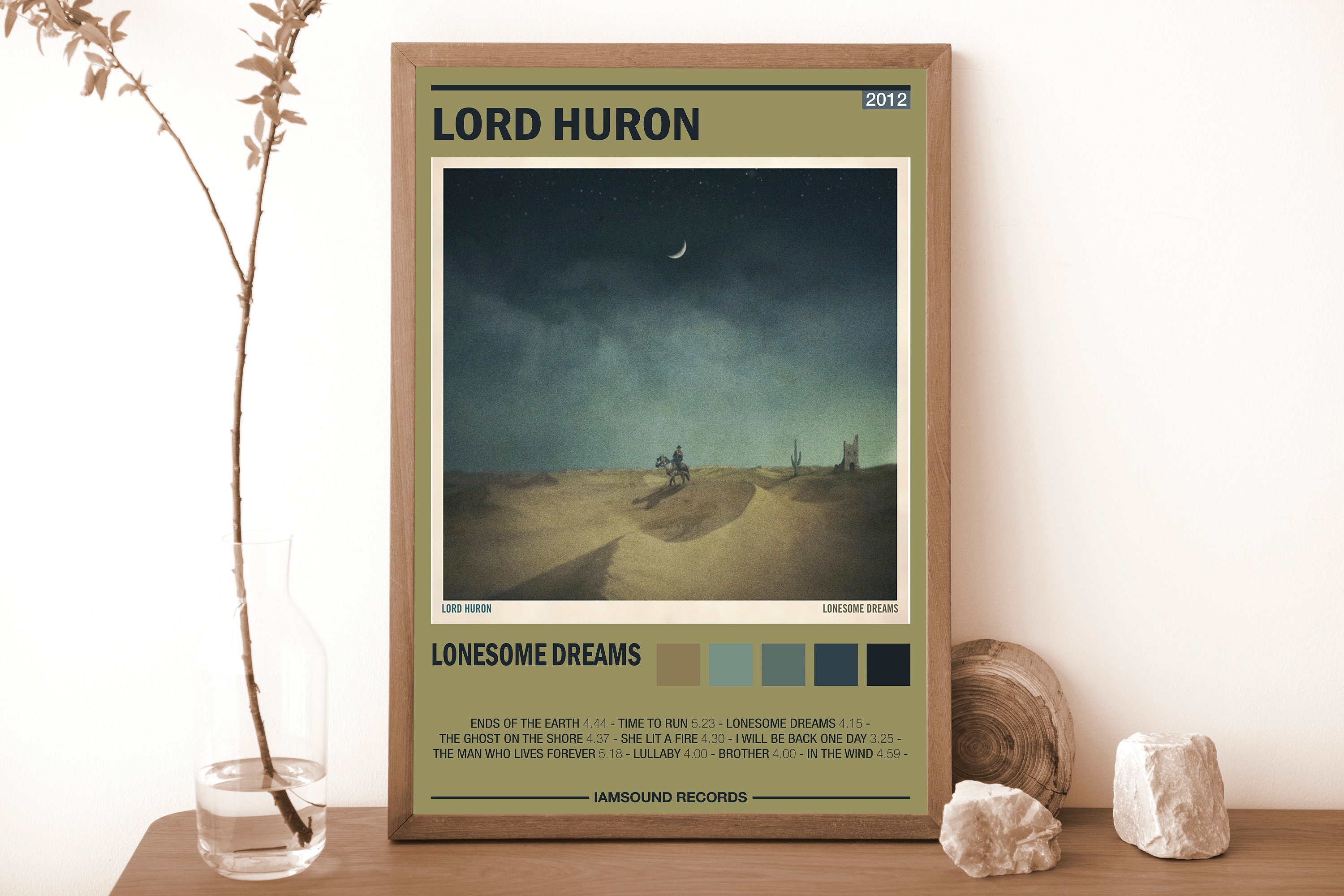 Lord Huron Poster | Lord Huron Album Cover | Lonesome Dreams Album Wall ...