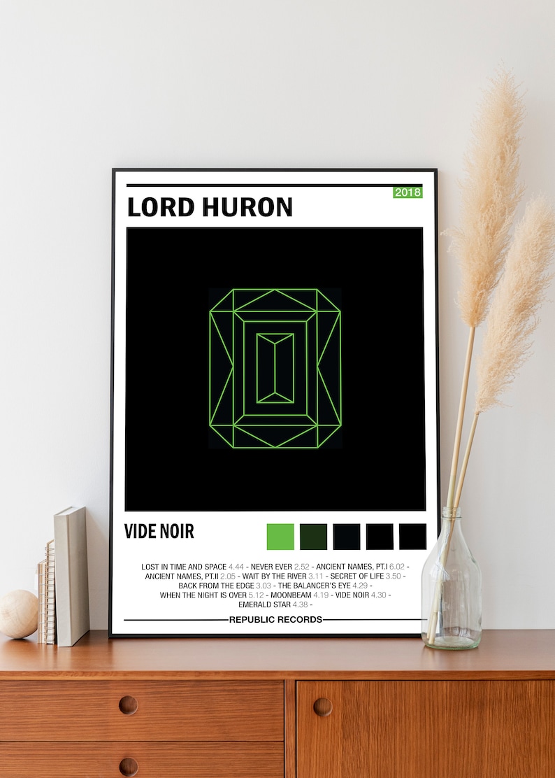Lord Huron Poster | Lord Huron Album Cover | Void Noir Album Wall Art ...