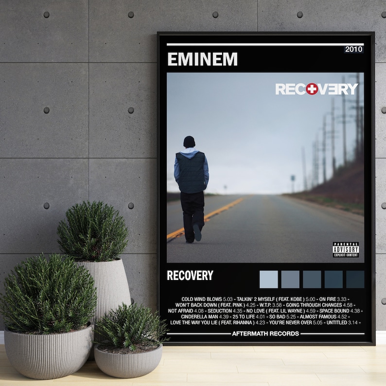Eminem Poster Recovery Album Cover Album Wall Art Home Decor Eminem ...