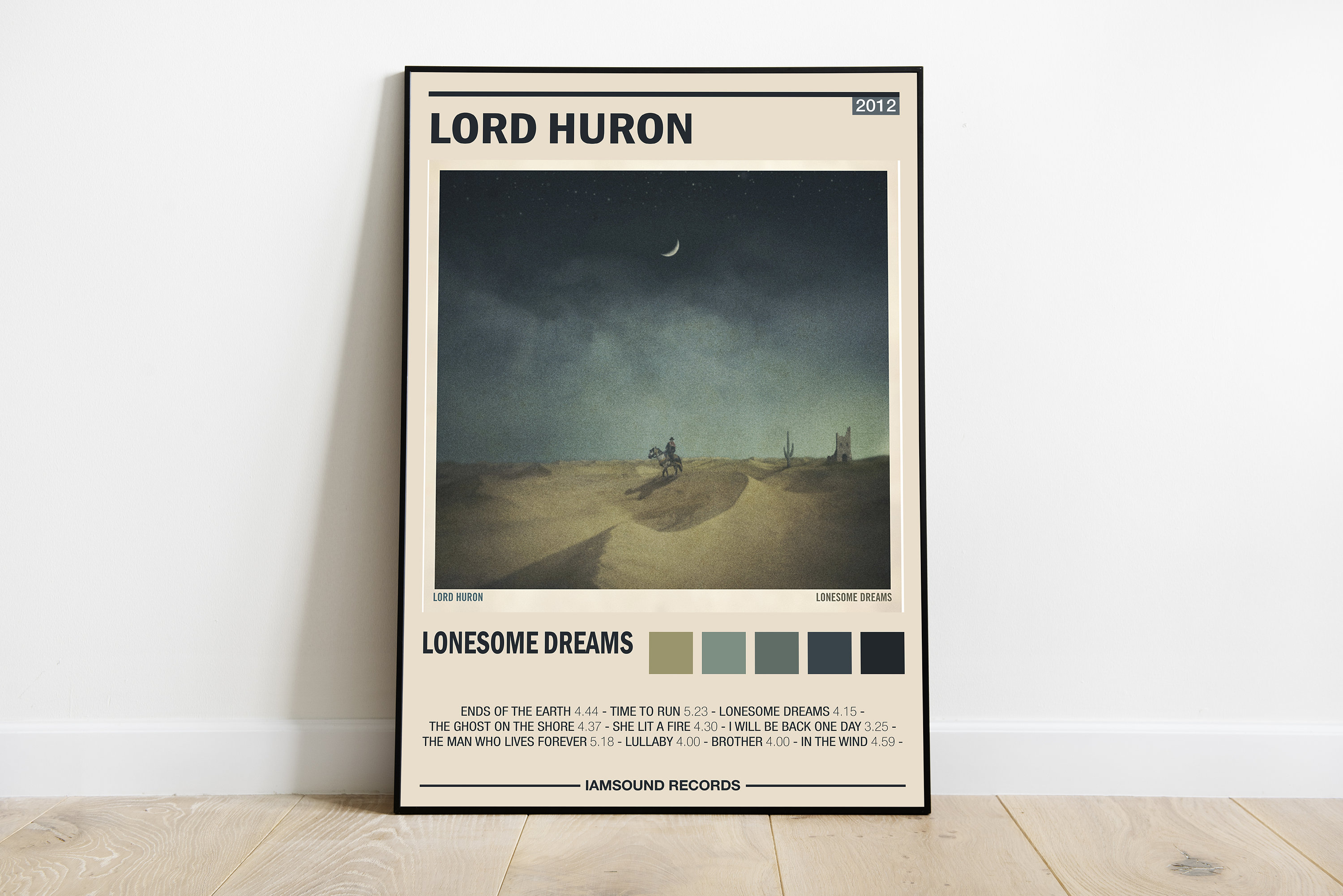 Lord Huron Poster | Lord Huron Album Cover | Lonesome Dreams Album Wall ...