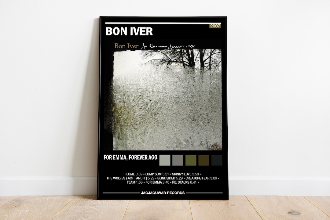 Bon Iver Poster | Bon Iver Album Cover | Bon Iver Album Wall Art | Home ...