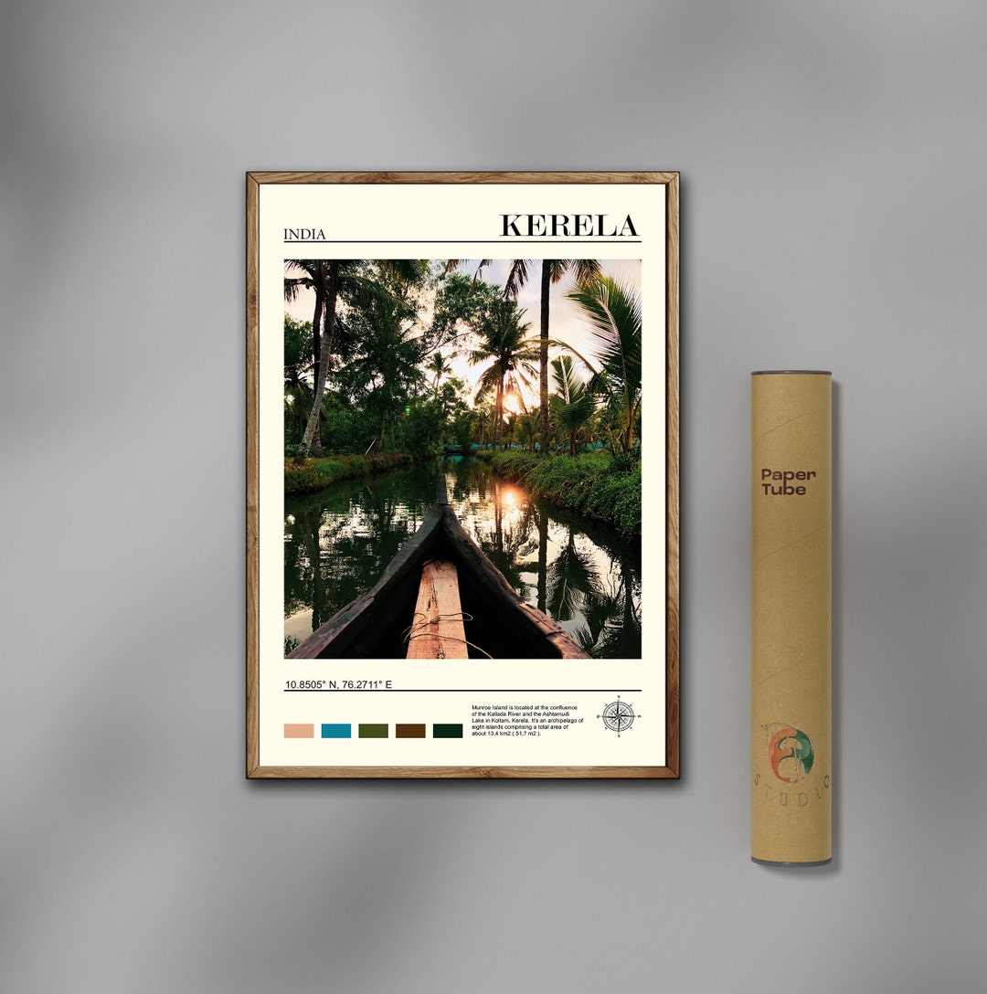 Kerela Print, Kerela Wall Art, Kerela India Poster, Kerela Photo ...