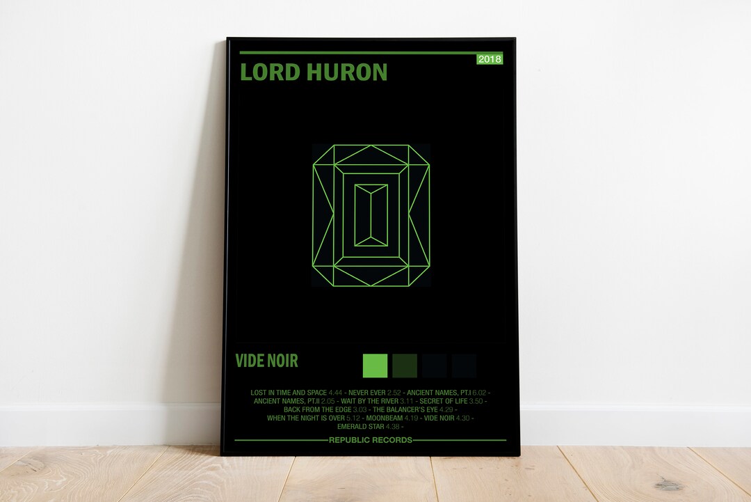 Lord Huron Poster | Lord Huron Album Cover | Void Noir Album Wall Art ...