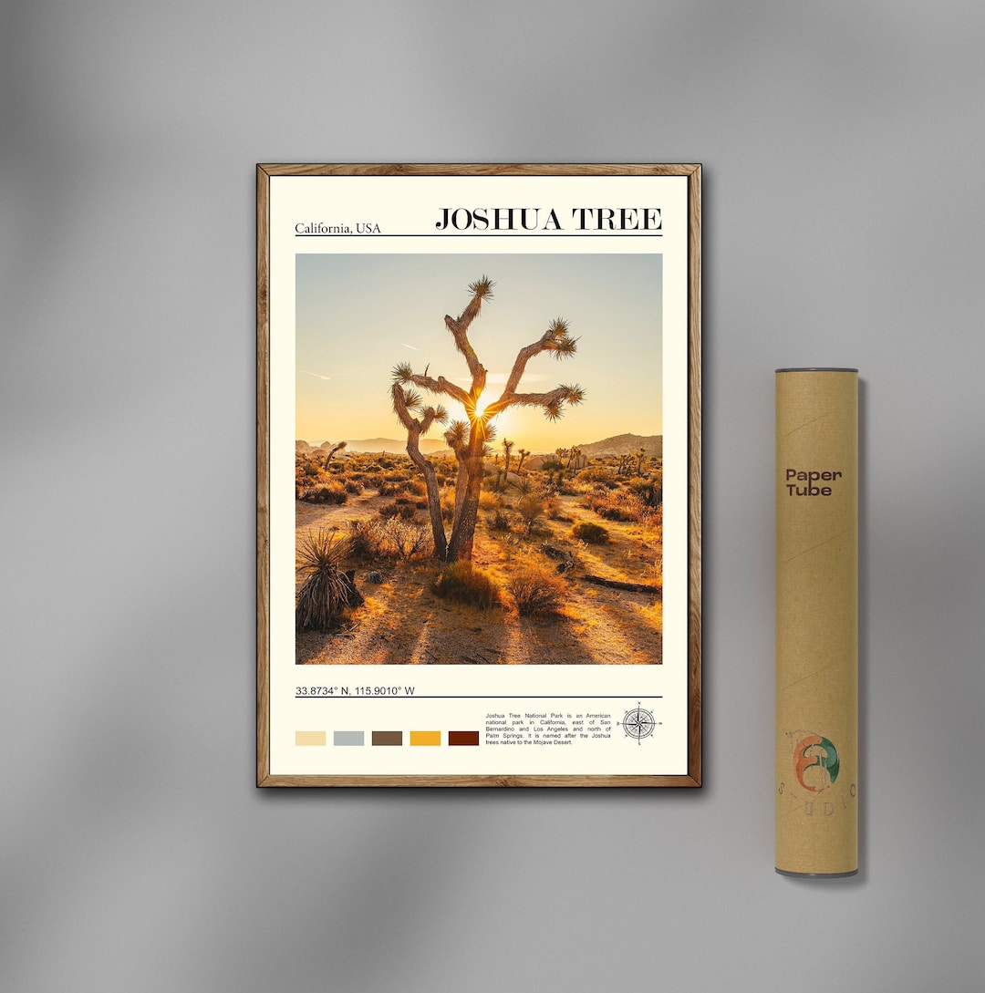 Joshua Tree Print, Joshua Tree Wall Art, Joshua Tree Poster, Joshua ...