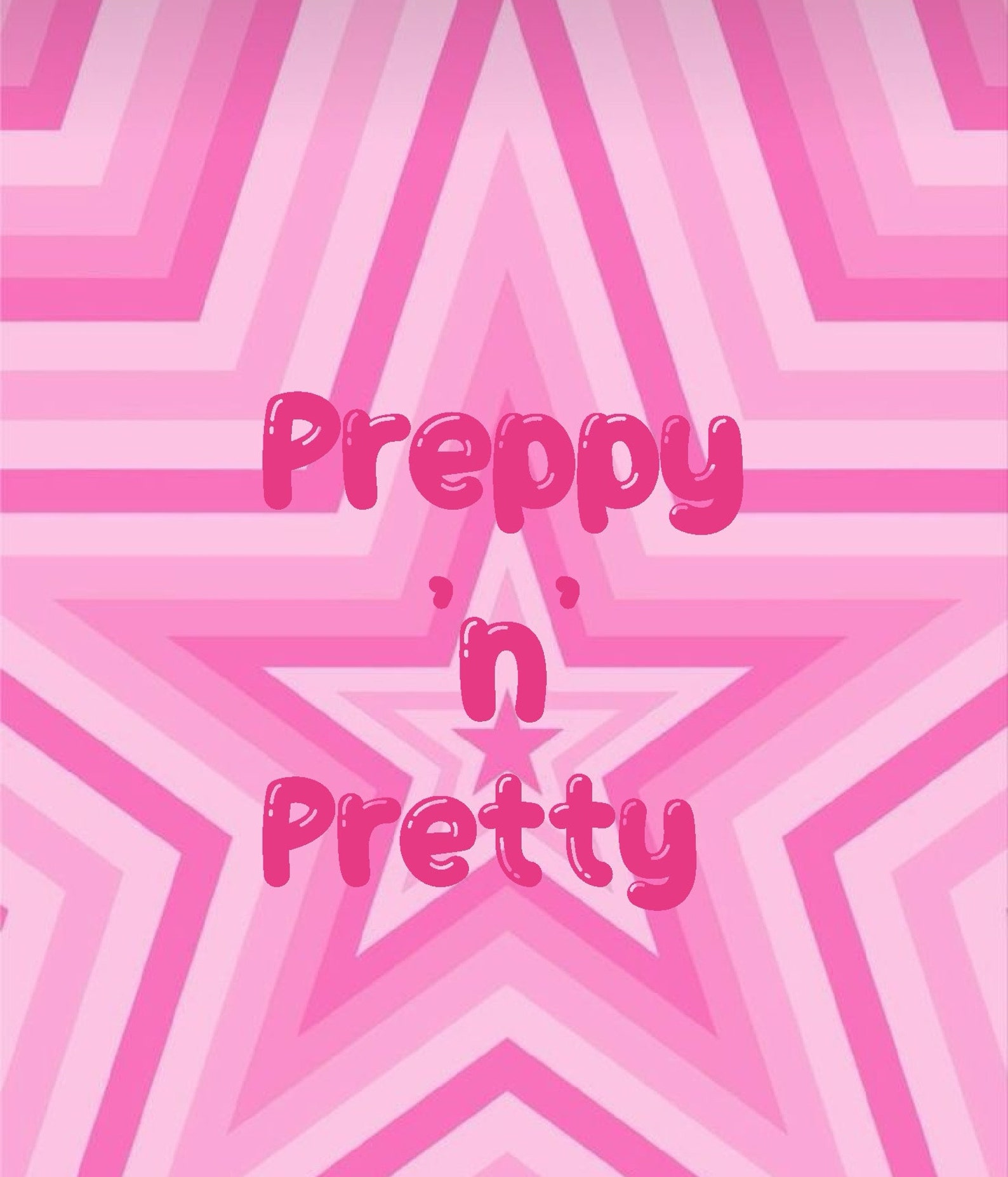 Cute Pink Heart Poster ' Preppy 'n' Pretty ' Cute Poster for Teens and ...
