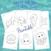 Under the Sea Coloring Pages: 7 Fun Ocean Animals (PDF File) - Etsy