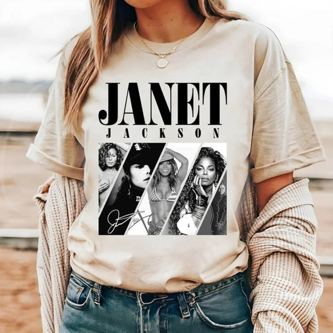 Janet Jackson, Together Again 2024 Tour Shirt, Janet Jackson Signature ...