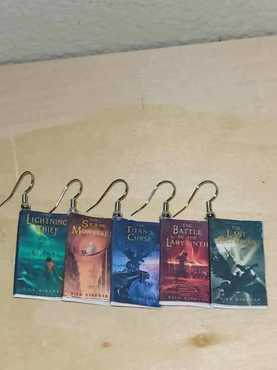 Percy Jackson Book Earrings - Etsy