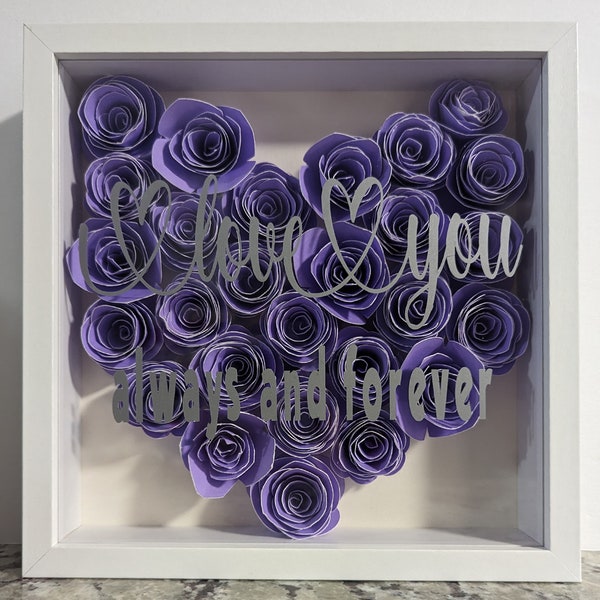 I Love You Shadow Box - Etsy
