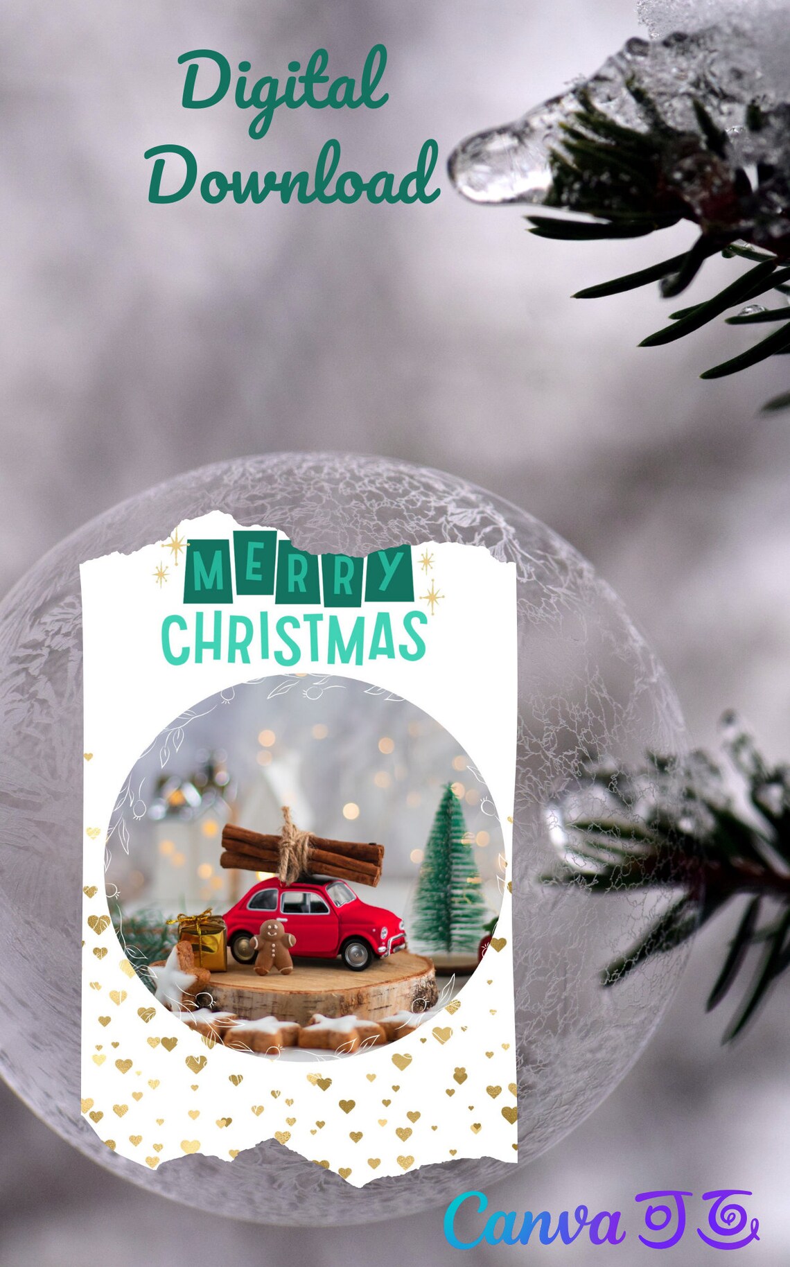 Printable Christmas Cards Two Cards for Santa With CAR and - Etsy