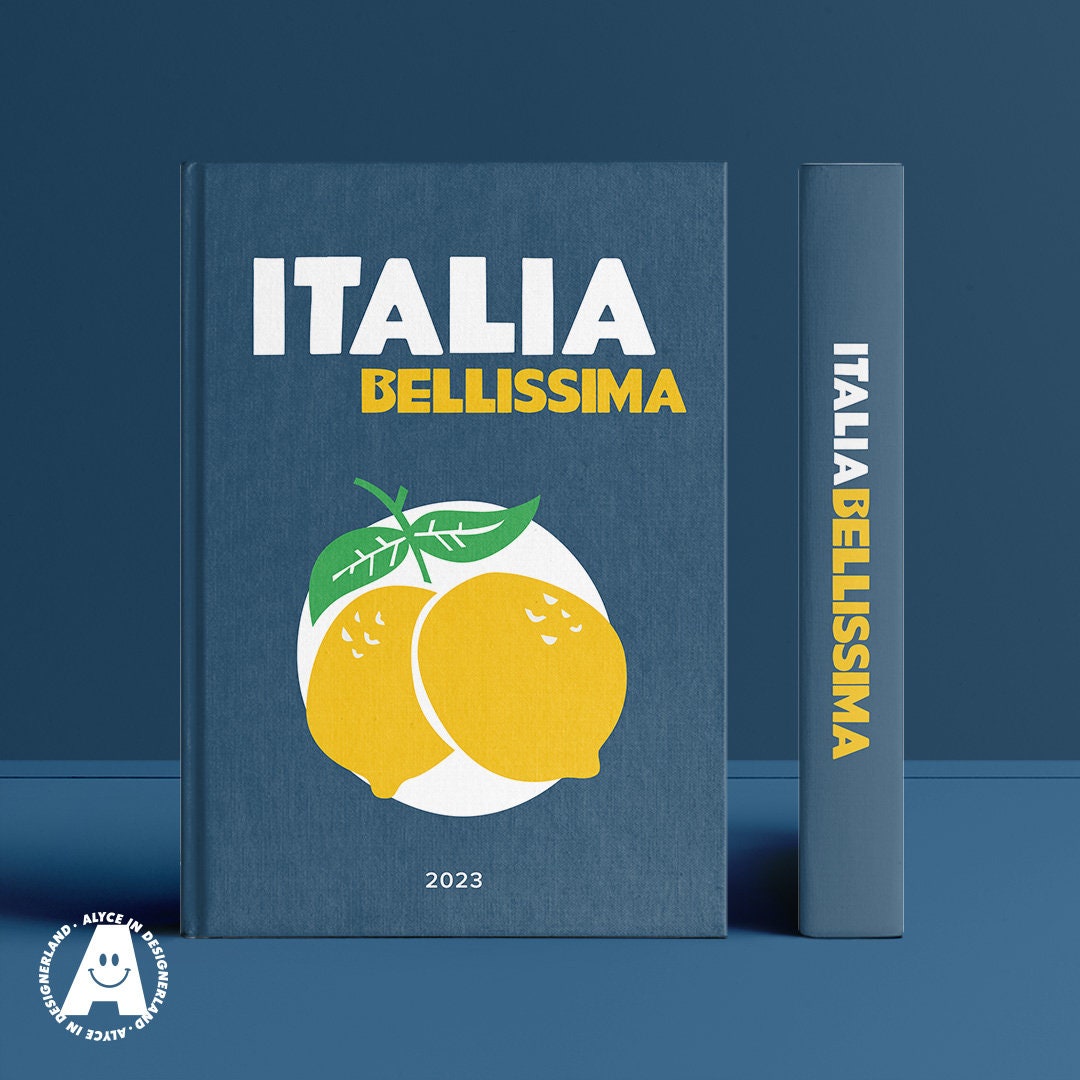 Italy Travel Print Photo Book Cover Template Customizable - Etsy